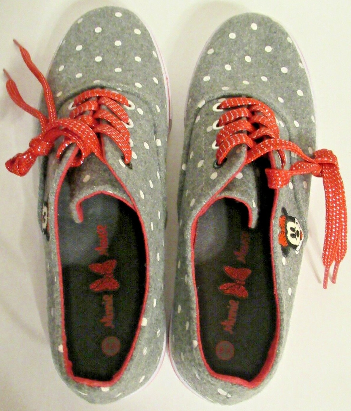 Minnie Mouse Sneakers Fabric Upper 8.5 - Gem