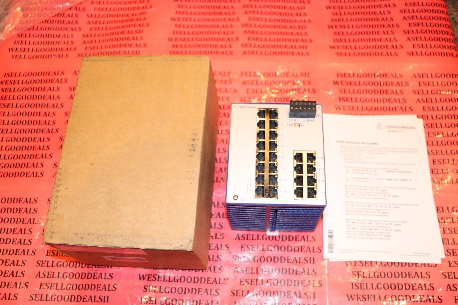Hirschmann Rs20-2400t1t1sdauhh Ethernet Rail Switch Rs20 for sale ...