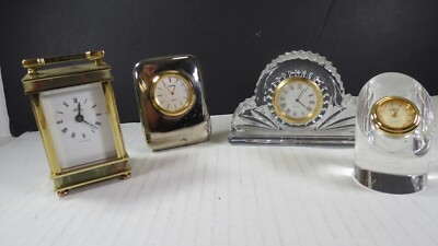 Miniature Carriage Clock PLUS 3 OTHER MINIATURE CLOCKS NEED BATTERIES ...
