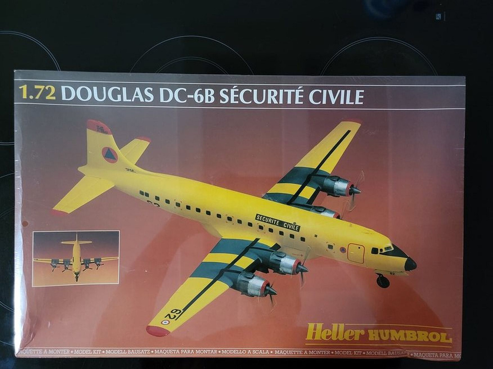 Heller Humbrol 1/72 Scale Douglas Dc-6b SECURITE Civile Model Kit ...