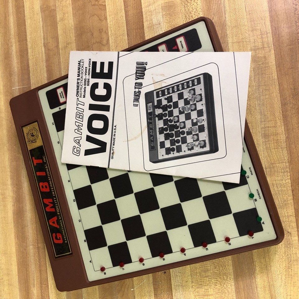 Vintage Fidelity International Gambit Voice Chess Challenger Computer ...