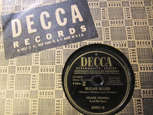 FRANK FROEBA Boys Jazz Piano CLARENCE WILLIAMS SUGAR BLUES/ St Louis ...