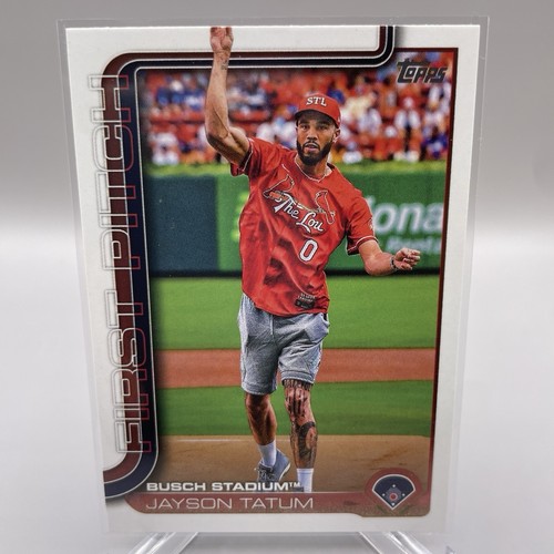 2025 Topps Series 1 Jayson Tatum #FP-5 First Pitch Celtics Cardinals 🔥 ...