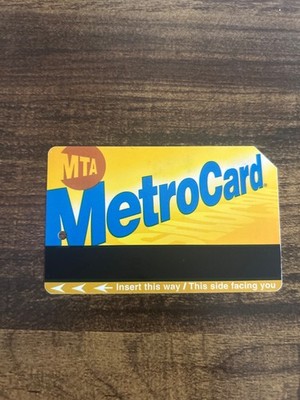 MTA MetroCard New York City Subway Bus Fare Card – Yellow & Blue ...