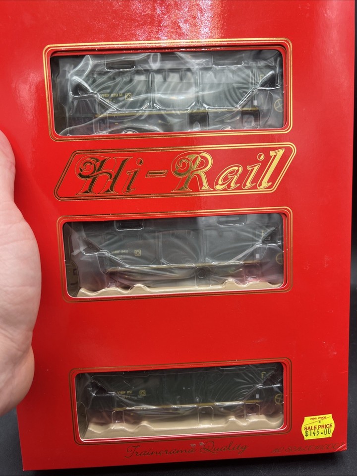 NIB RARE Trainorama HO Scale Hi-Rail VHBF Hopper Car Pack #3 | eBay
