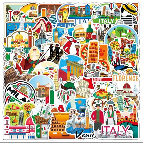 20 Random Italy Stickers IT Italia Decals Laptop Hydro Yeti Car Free ...