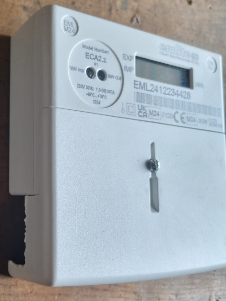 Emlite ECA2.z ECA2.nv V1 100A Single Phase Electricity Reading Meter ...