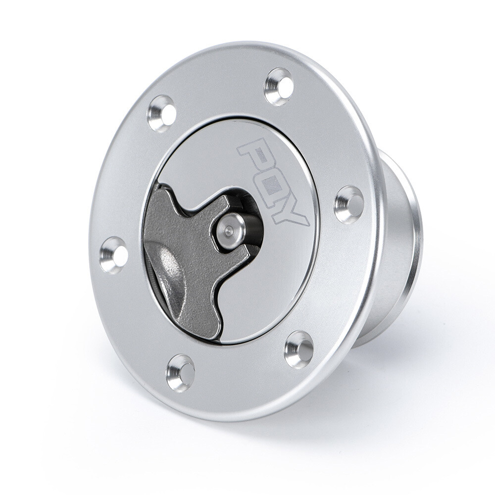 Billet Aluminum Universal Car Fuel Cell Gas Cap Flush Mount With 6Hole ...