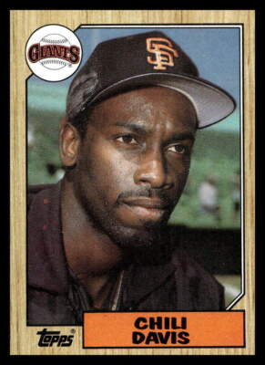 1987 Topps #672 Chili Davis San Francisco Giants | eBay