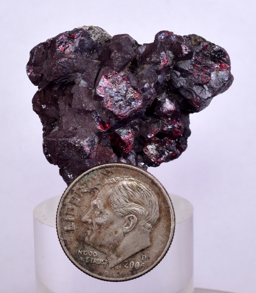 3.2cms PROUSTITE RED RUBY SILVER PERU UCHUCCHACUA MINE MINERAL SPECIMEN ...