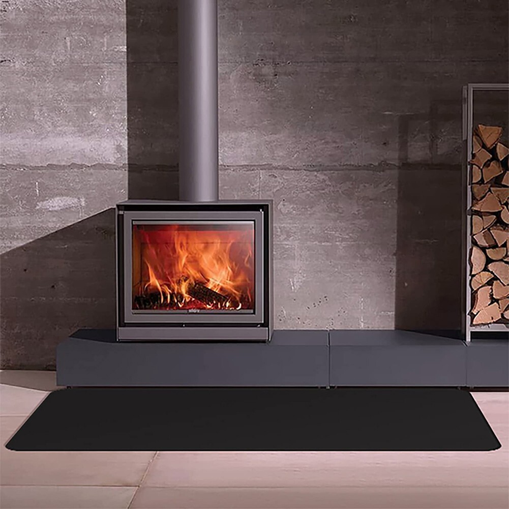 Wood Burning Stove Floor Mats Aduro 9 Air 6kW DEFRA Black