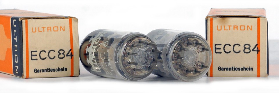 ONE ECC84/6CW7 ULTRON TELEFUNKEN NOS Tube Valvola Valve Valvula 진공관 真空管 ...