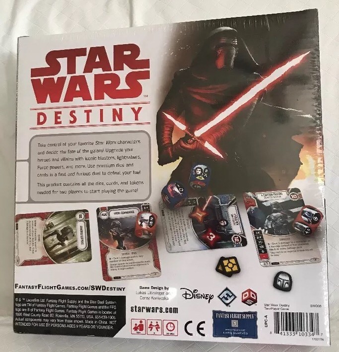 Star Wars Destiny Two-Player Dice & Card Game Fantasy Flight Games NEW ...