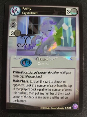 My Little Pony Rarity Crystalized #f28 Foil Card MLP TCG Enterplay | eBay