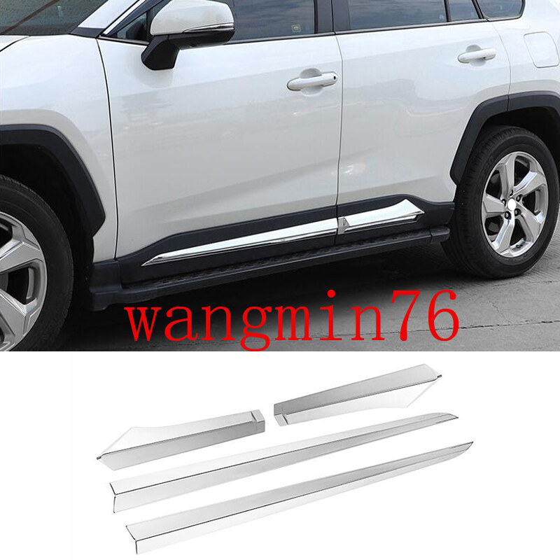 2019-2021 For Toyota RAV4 ABS Chrome Side Door Body Molding Cover Trims ...