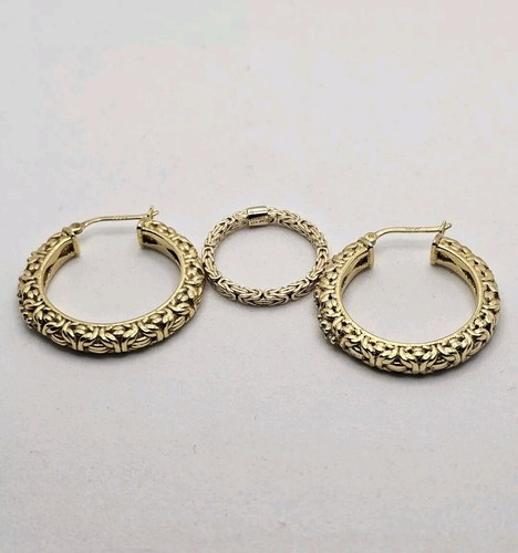 AK Gold Vermeil Sterling Silver 925 Turkey Band Ring Size 8 W Matching ...