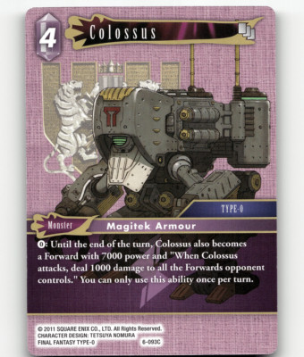 Final Fantasy - Colossus - Opus VI | eBay