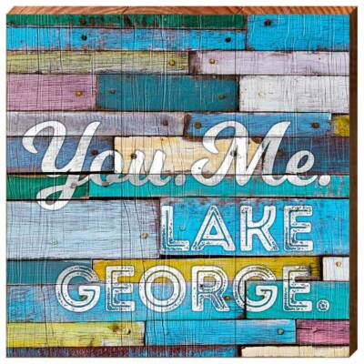 Lake George Home Decor Sign Printed On Real Wood IND4-HAP12D-A-1 10 1/2 ...