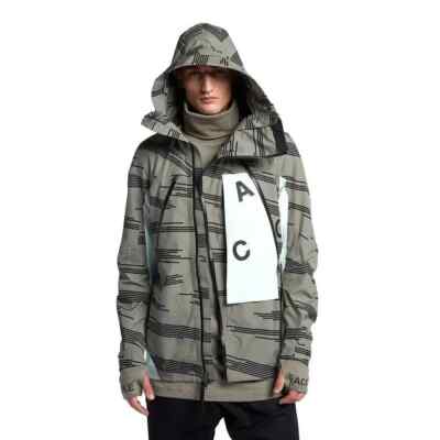 NIKELAB ACG ALPINE JACKET DARK STUCCO & BARELY GREEN 924075-004 size S ...