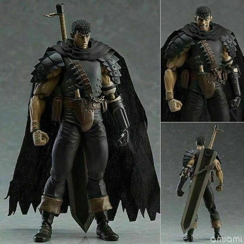 PVC Action Figure Berserk Guts Model Toy With Box Black Swordsman ver ...