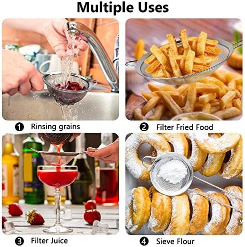 3Pcs Super Wire Mesh Strainer Set Small Medium Large | eBay