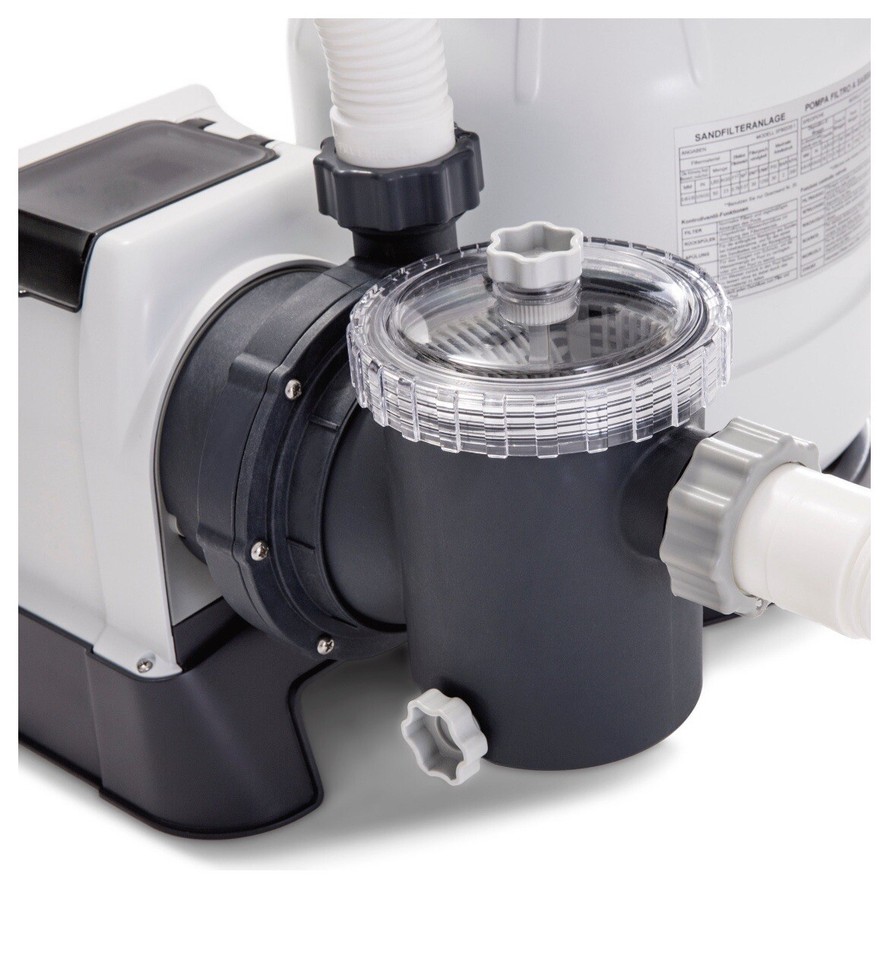 Intex 2100 GPH Above Ground Pool Sand Filter Pump with Automatic Timer ...