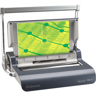NEW Fellowes Quasar Wire Binding Machine Binder Manual 34 Loop Metallic ...