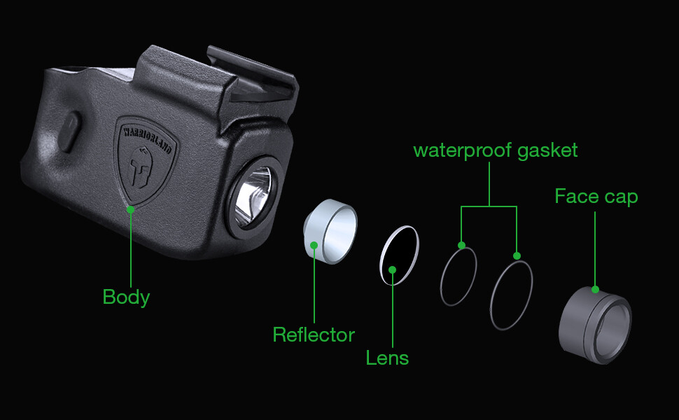 Tactical Flashlight with Kydex Holster Fit Taurus G2C/G3C/ Millennium ...