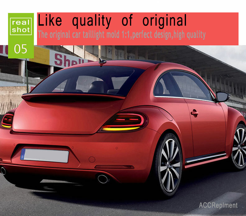 2012-2019 VW Beetle LED Tail Light Assembly Left & Right Red | Clear ...