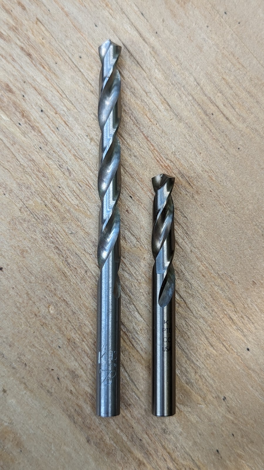 Set of 2 PTD Drill Bits Letter "K" HSS | eBay