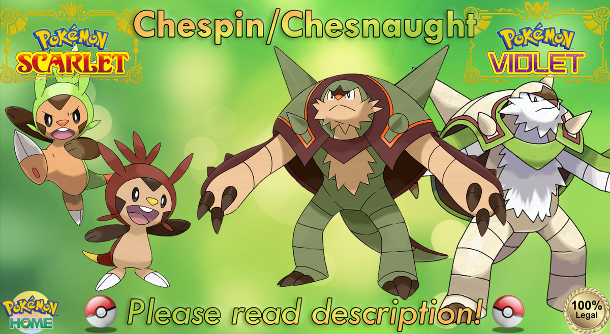 Chespin Evolution Fan Art