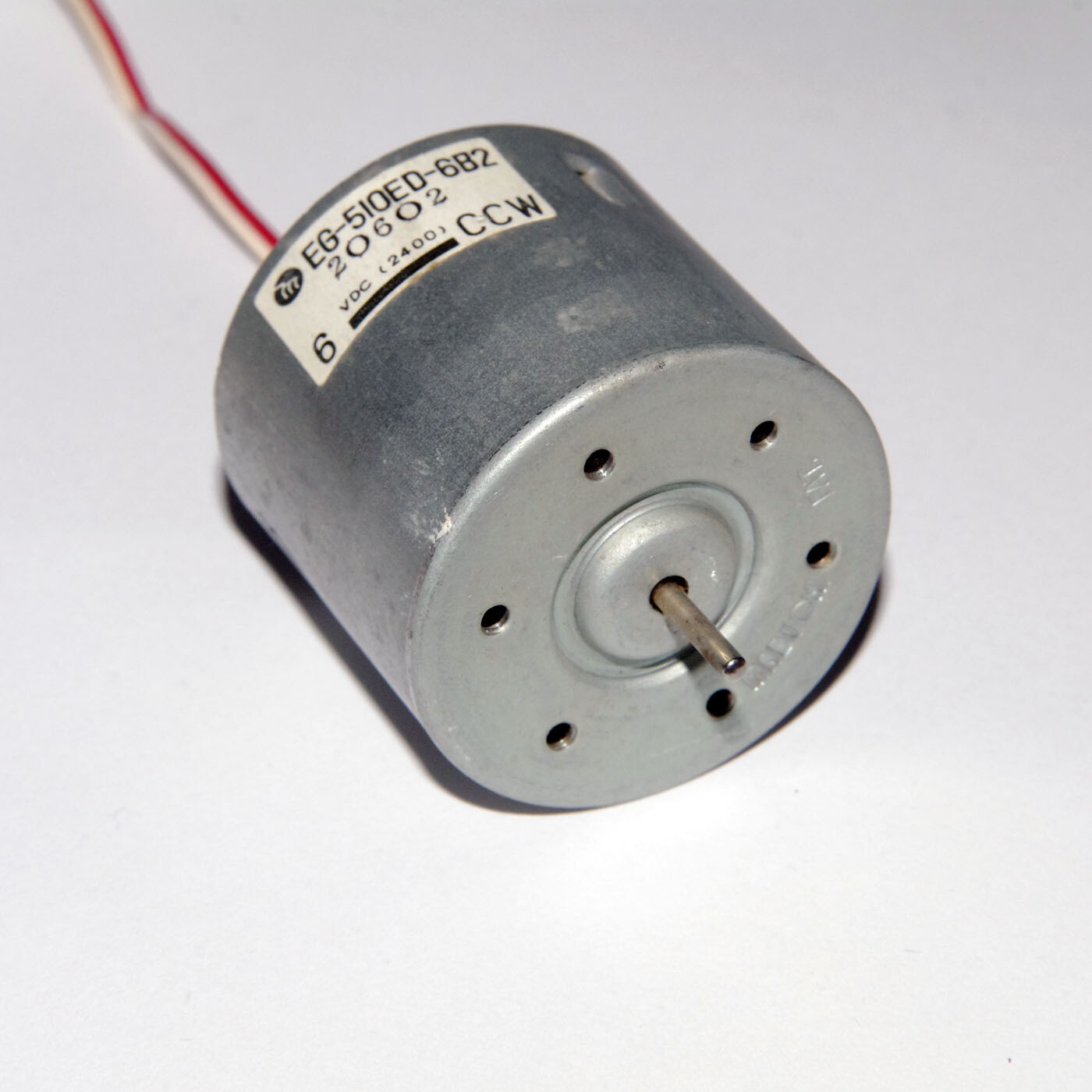 Mabuchi Eg-510ed-6b2 6v DC Motor 2400rpm CCW for Cassette Deck/player ...