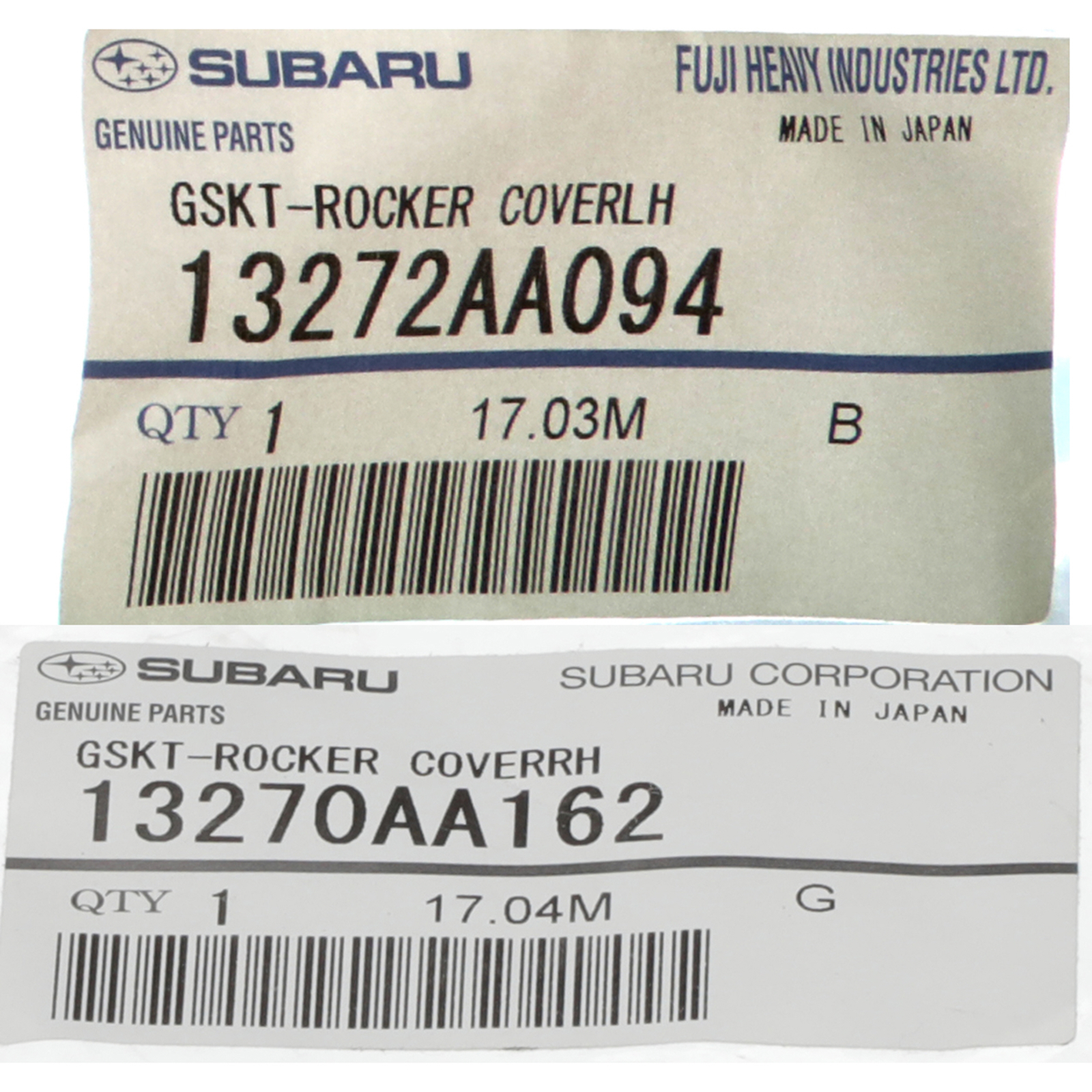 OEM NEW Subaru Left & Right Valve Cover Gasket SET 02-05 Impreza WRX ...