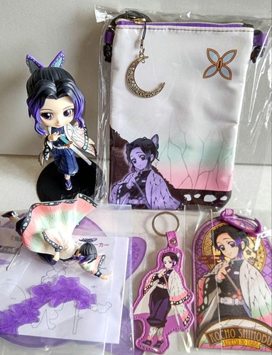 Demon slayer Kimetsu No Yaiba item lot of 5 Mini Figure Pouch Shinobu ...