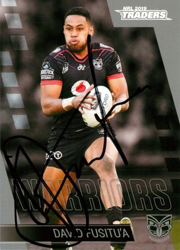 Signed 2019 NEW ZEALAND WARRIORS NRL Card DAVID FUSITU'A | eBay Australia