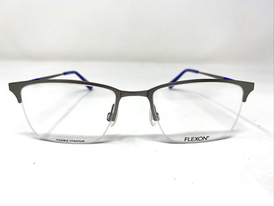 Flexon E1130 044 55-20-145 Silver/Blue Metal Half Rim Eyeglasses Frame :L38 | eBay