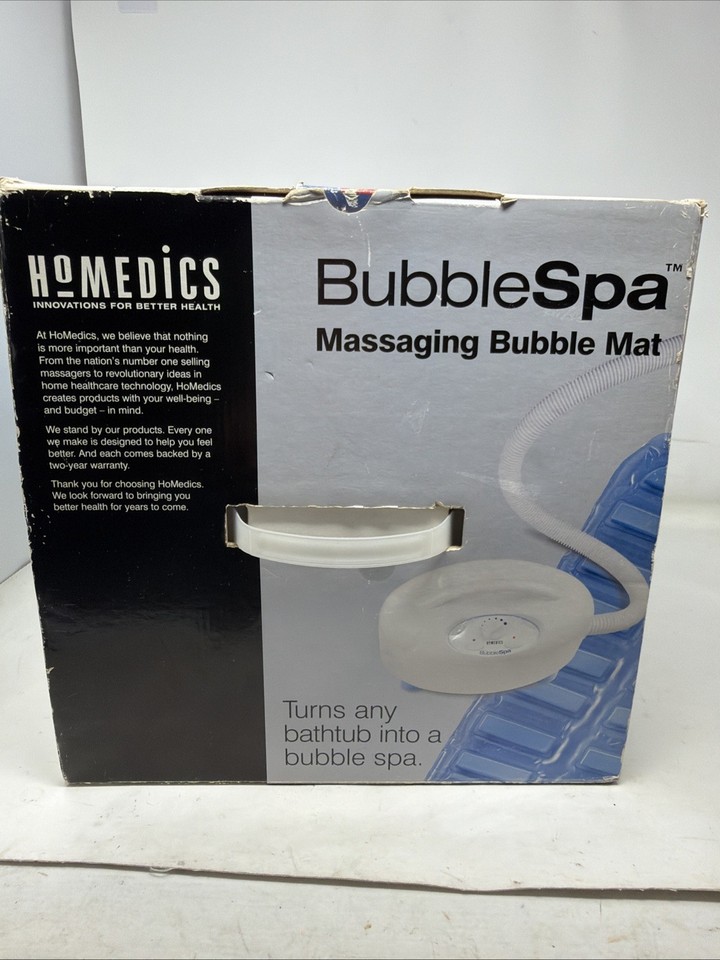 New HOMEDICS Bubble Spa Massage Mat w/ Heat Bath Tub Massager Bathtub ...