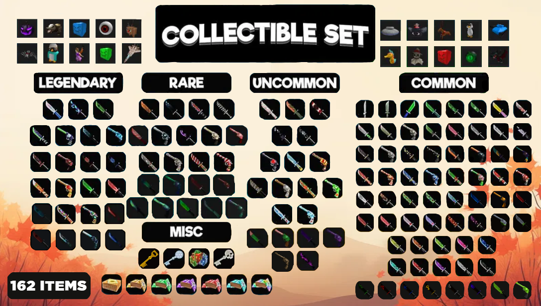 Collectible Set MM2 Mega Bundle / Cheap and Quick Delivery (Murder ...