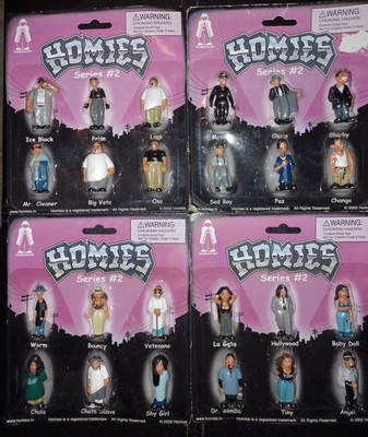 Homies Series 2 On Blisters Cards 4 Blisters Cards Complet Serie! | eBay