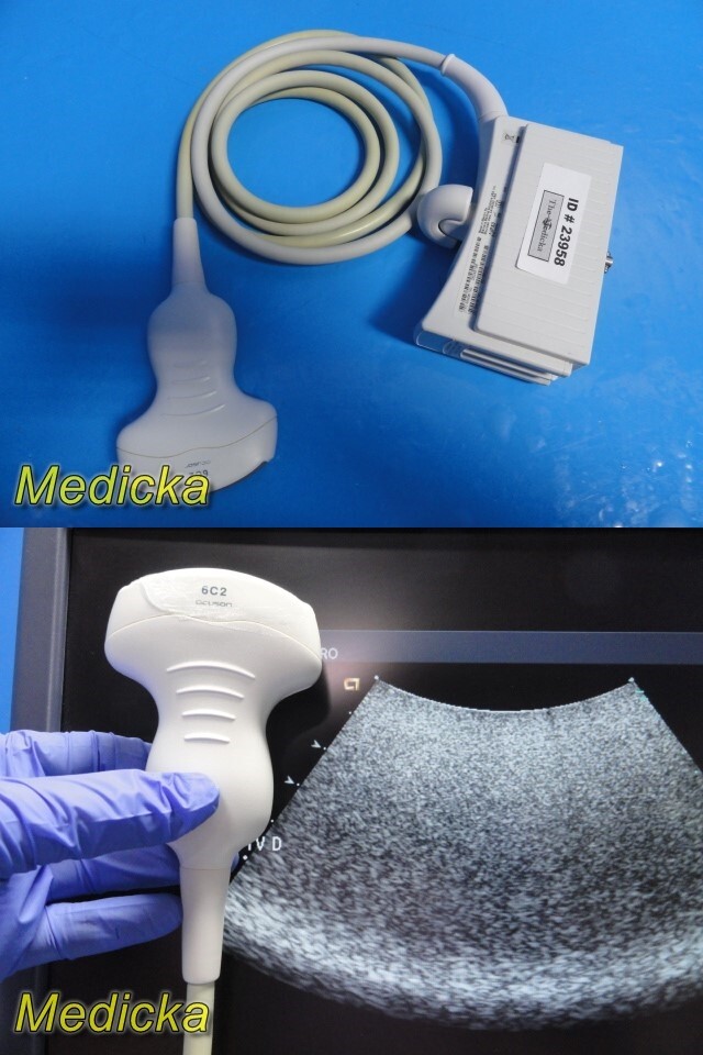 2005 Acuson 6C2 (08248186) Convex Array Ultrasound Transducer Probe ...