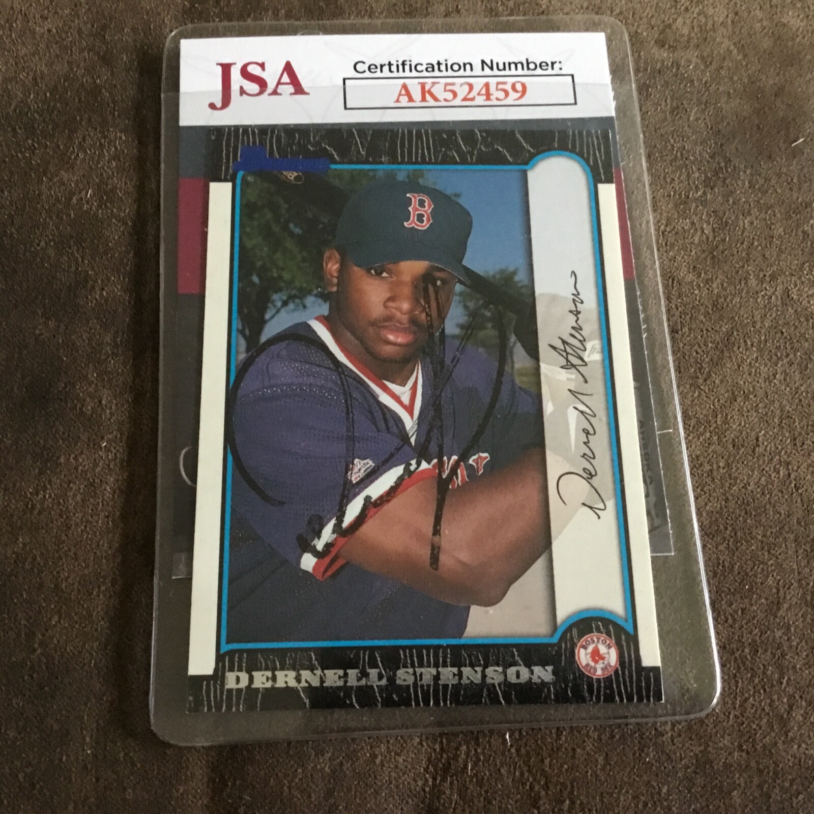 Autographed 1999 Bowman Dernell Stenson DEC. JSA STICKER & CERT | eBay