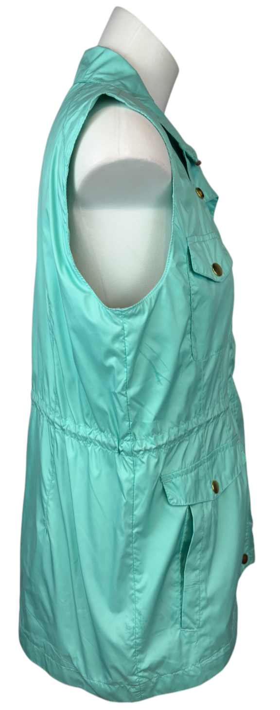 Peter Millar Zip And Snap Front Element Water Vest Color Spa Women's ...