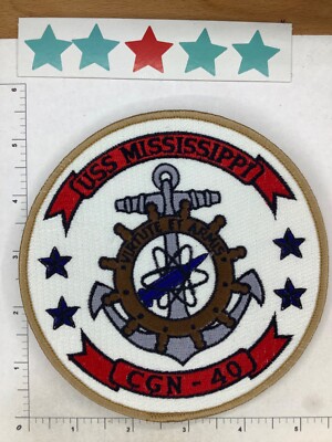 VINTAGE US NAVY USS MISSISSIPPI SHIPS PATCH | eBay