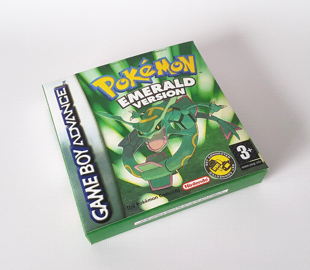 Pokemon Emerald GBA Gameboy Advance PAL Handmade Empty replacement Box ...