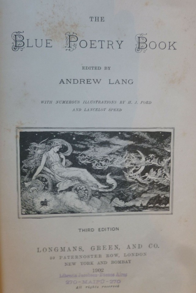 The Blue Poetry Book - illustrations by H.J. Ford and Lancelot Speed ...