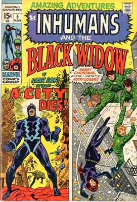 Amazing Adventures # 5 VERY FINE+ March 1971 Inhumans & Black Widow ...