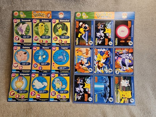 Burger King Pokemon Promo Trivia Cards 1999 RARE Vintage SHEET # 15 Lot ...