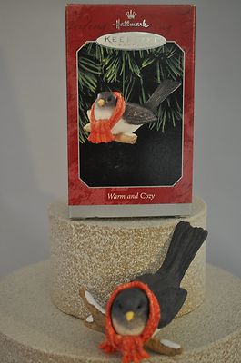 Hallmark - Warm and Cozy - Bird on Branch - Classic Ornament | eBay