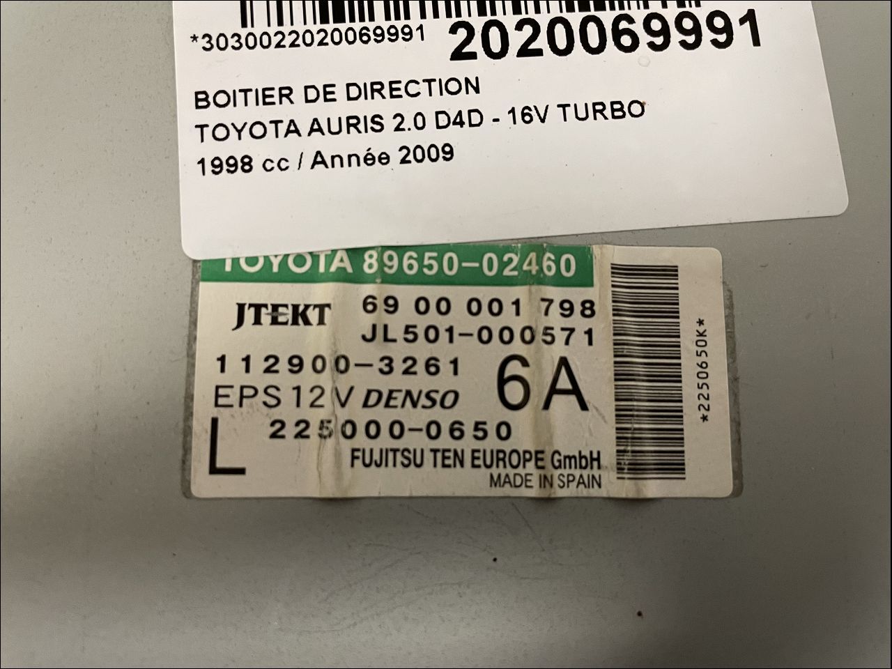 BOITIER DE DIRECTION TOYOTA AURIS 4550002130 | eBay