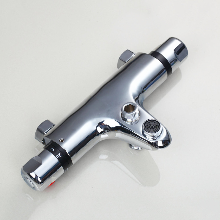 Bathroom Thermostatic Control Valve Shower Faucet Handsprayer Tub Mixer ...